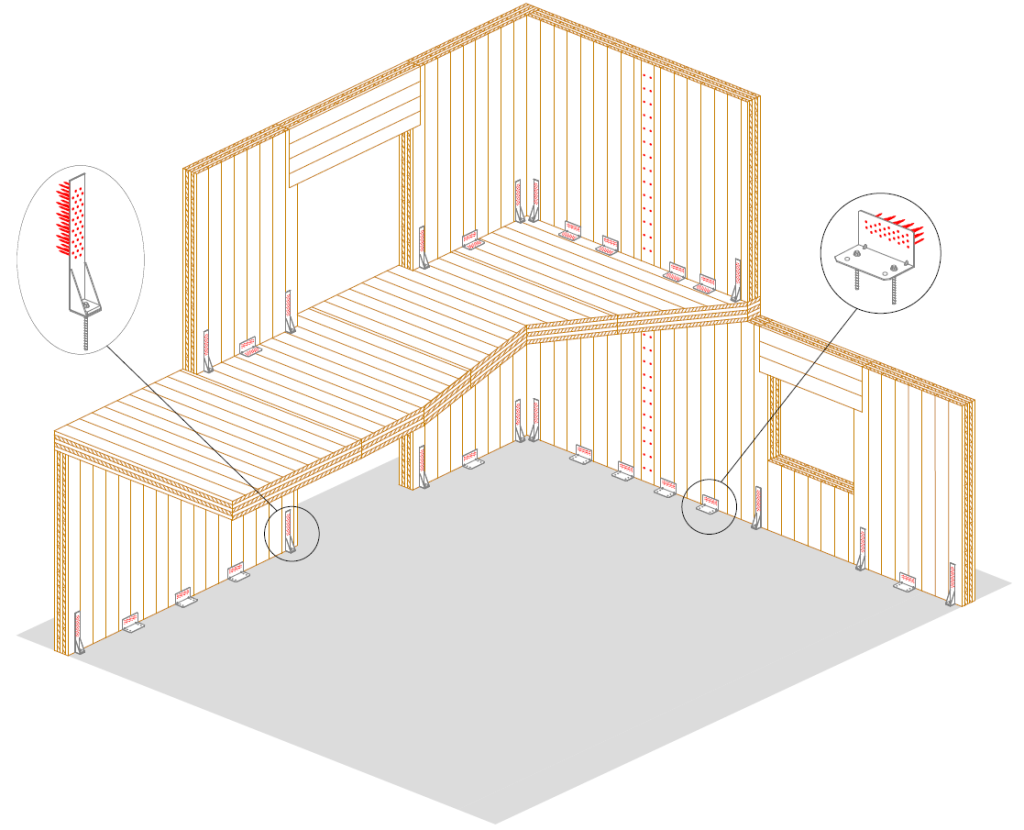 Capacity design (Ductility class DCM) of a CLT building | Software ...